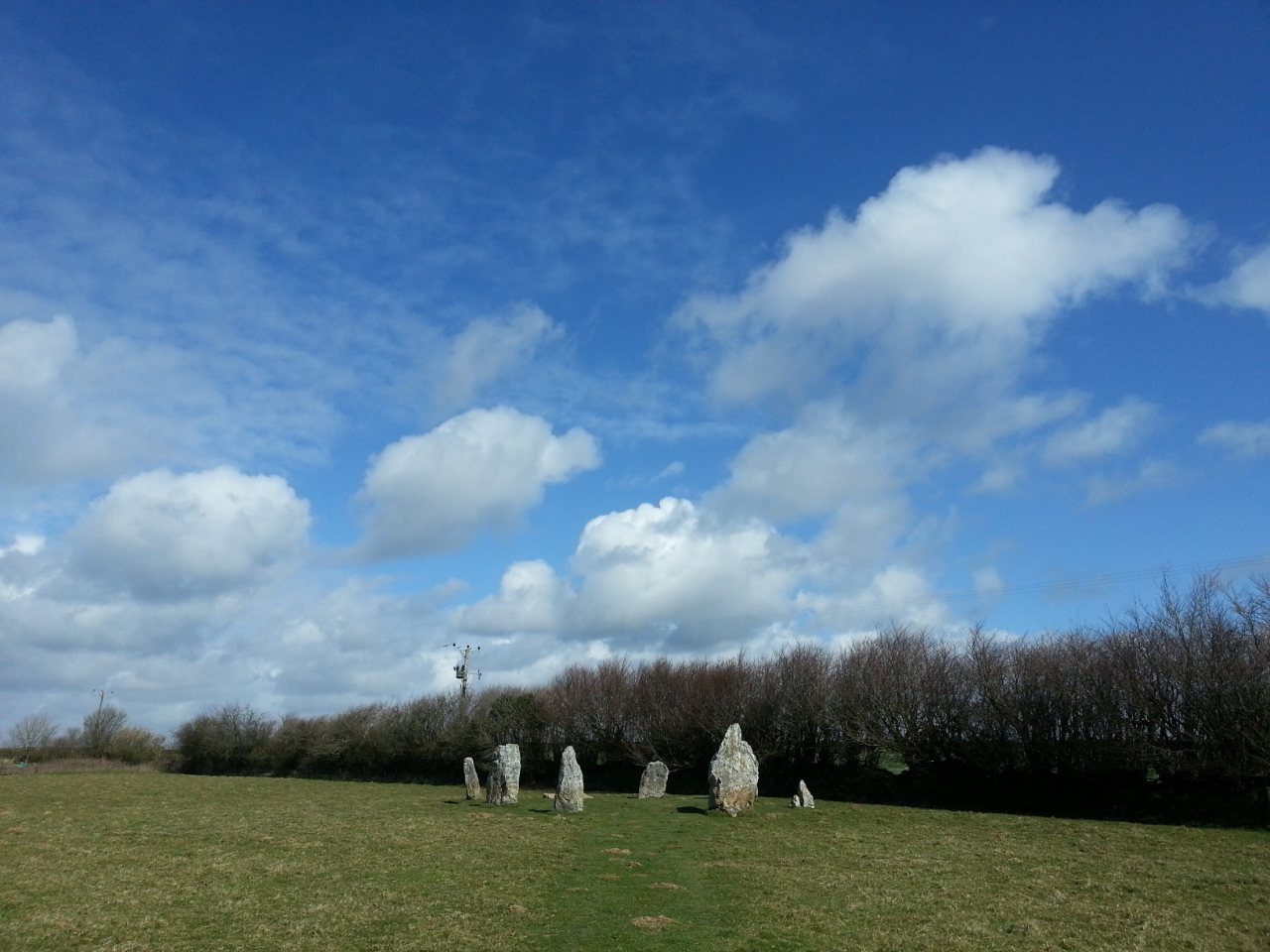 Quartz monuments - Duloe Stone Circle & the Nine Sisters - The Cornish Bird