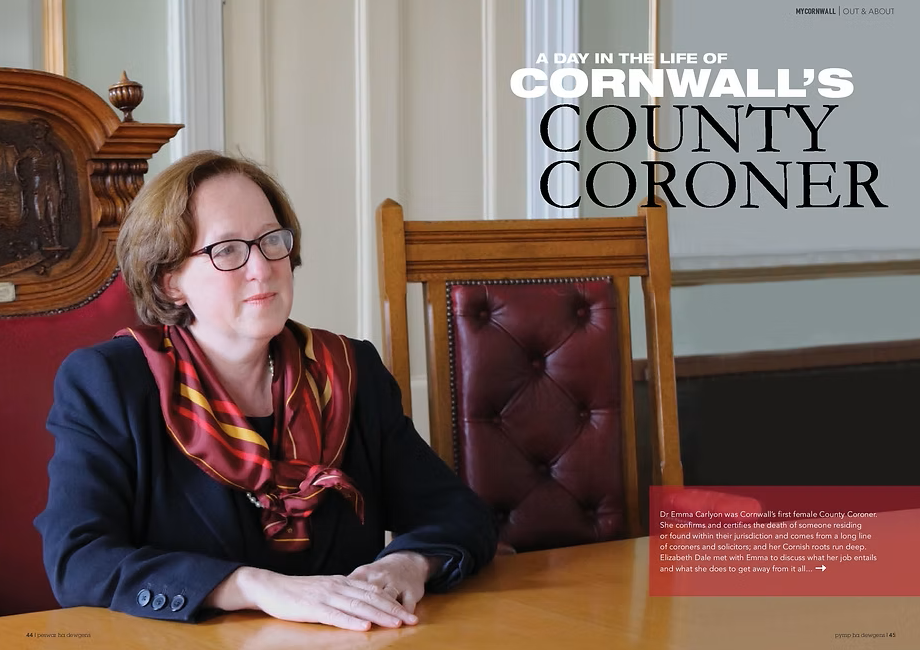 Interview with Cornwall County Coroner - Dr E. Emma Carlyon - The ...